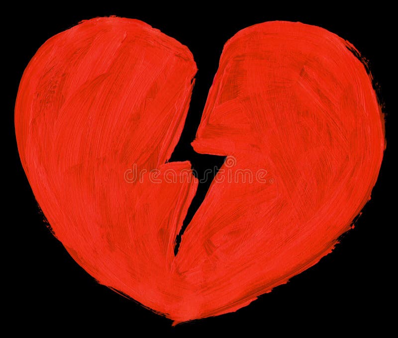 Amor quebrado stock de ilustración. Ilustración de agolpamiento - 48930056