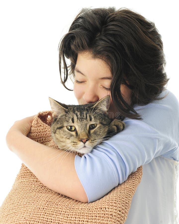 Amore Del Gatto Nella Borsa Immagine Stock - Immagine di gattino, nero ...