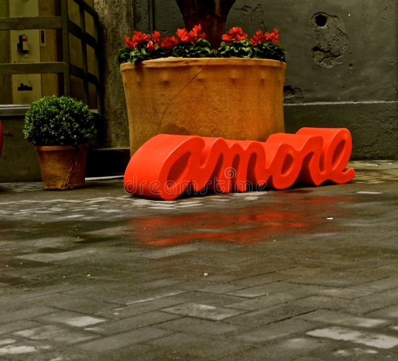 Amore stock photo. Image of word, italian, potted, square - 171162998