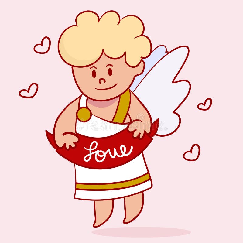 Amorek miłości wektor ilustracja wektor. Ilustracja złożonej z ...