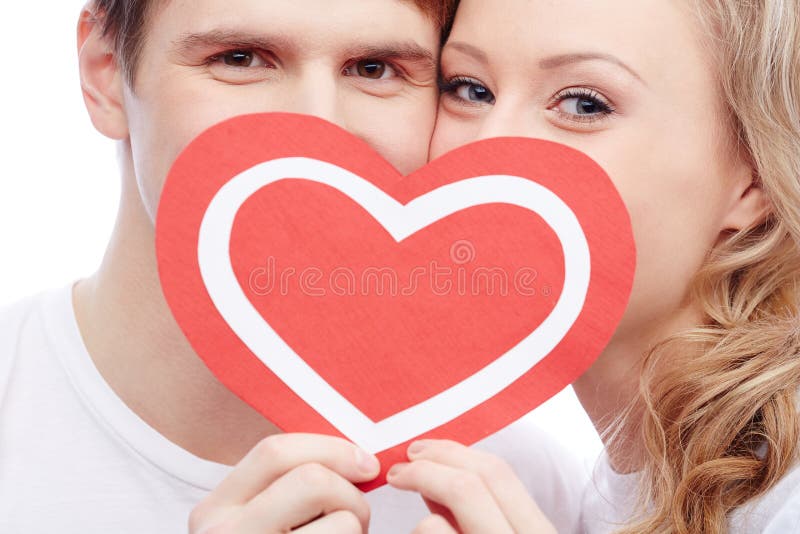 Amorous couple stock photo. Image of peeking, caucasian - 45160384
