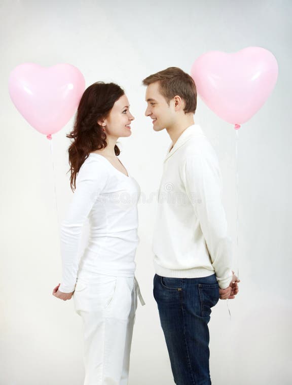 Amorousness stock image. Image of bonding, darling, balloon - 18342143