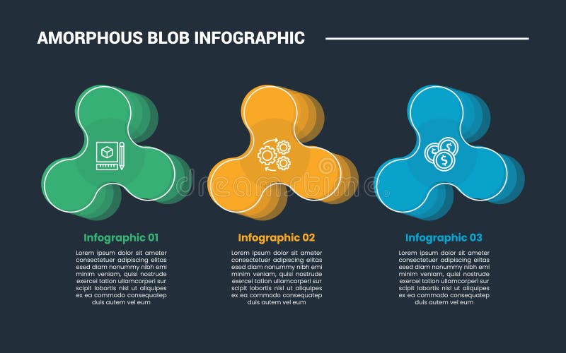 Amorphous Blob Shape Infographic Process Diagram with Tree Legs or ...