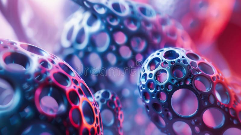 Amorphous Structure Changing Its Shape Stock Illustration ...