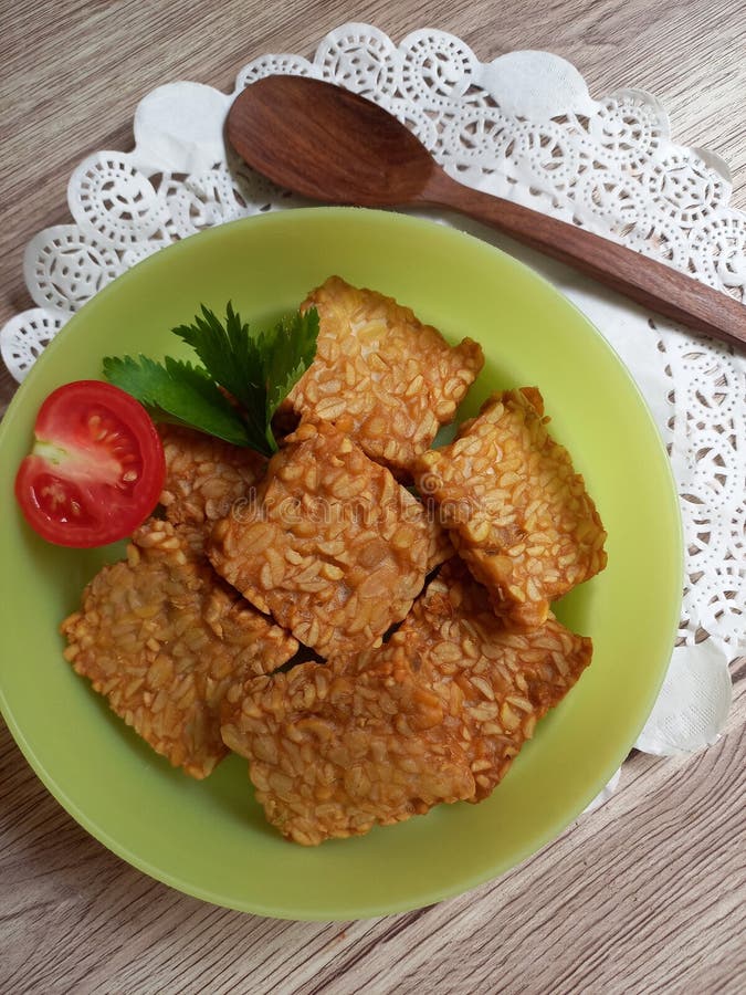Amount of Indonesian Food Named Tempe Stock Image - Image of bowl ...