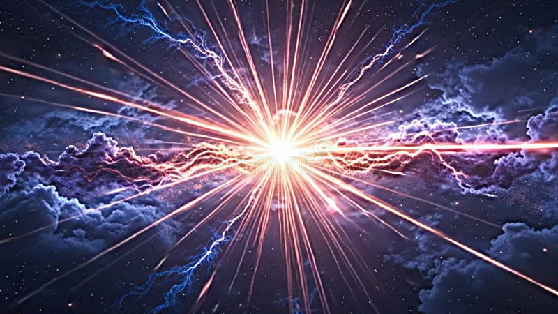 Amp Radiant Burst Cosmic Impulse Explosion Beams Boldly, Ship ...
