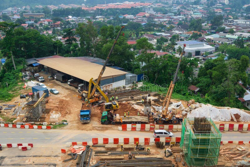 Road Construction on Progress for SUKE Elevated Highway Editorial ...