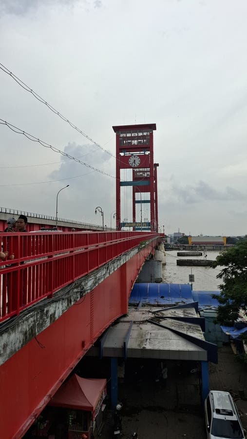 Ampera Bridge: Iconic Landmark Over the Musi River Editorial Photo ...