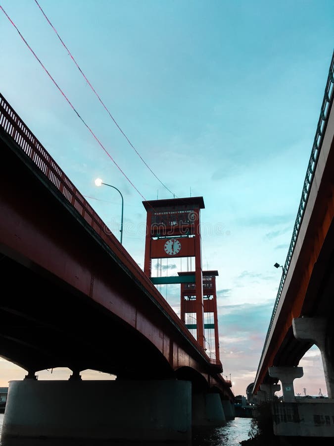 Ampera bridge stock photo. Image of golden, looks, city - 206451740