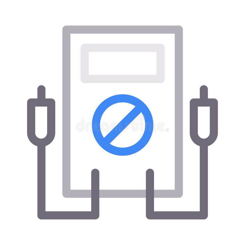 Ampere Vector Color Line Icon Stock Illustration - Illustration of ...