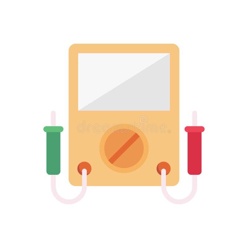 Ampere Vector Flat Color Icon Stock Vector - Illustration of safety ...
