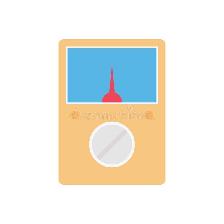 Ampere Vector Flat Colour Icon Stock Vector - Illustration of ...