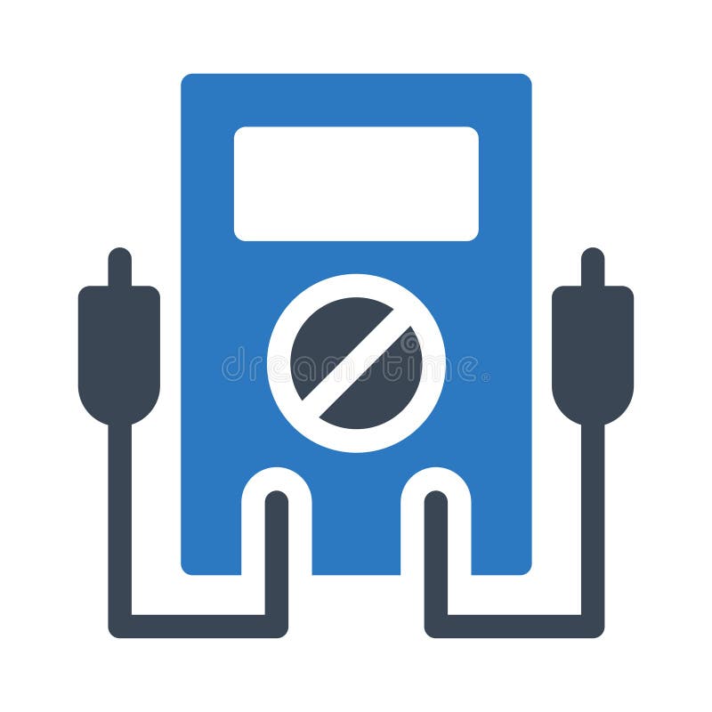 Ampere Vector Glyph Color Icon Stock Illustration - Illustration of ...