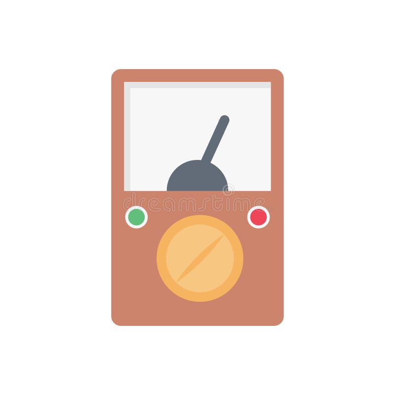 Ampere Vector Flat Color Icon Stock Vector - Illustration of ...