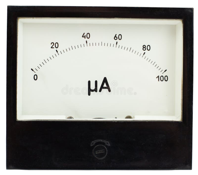 Ampermeter Isolated in White Background Stock Photo - Image of ammeter ...