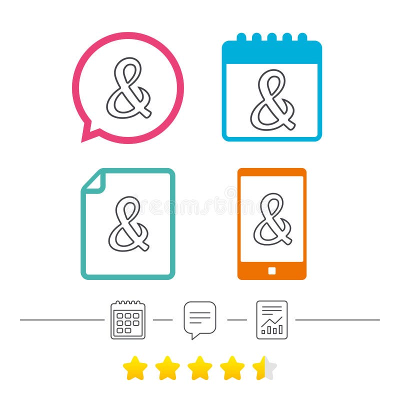 Ampersand Sign Icon. Logical Operator and. Stock Vector - Illustration ...
