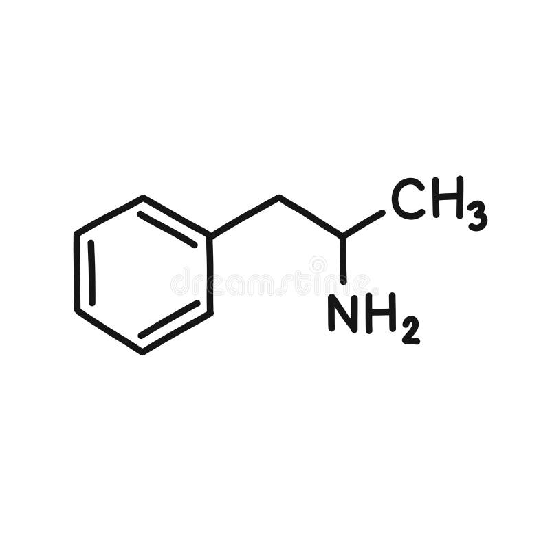 Amphetamine Chemical Formula Doodle Icon, Vector Illustration Stock ... Amphetamine Chemical Formula Doodle Icon, Vector Illustration Stock ...
