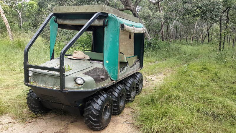 Amphibious 8 Wheel Drive All Terrain Vehicle Stock Photo - Image of ...