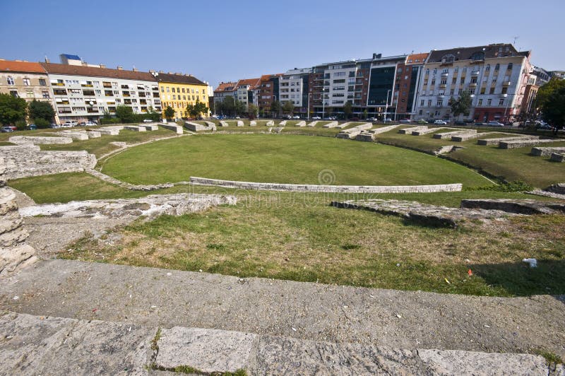 Amphitheater stock image. Image of archeology, europe - 15255245