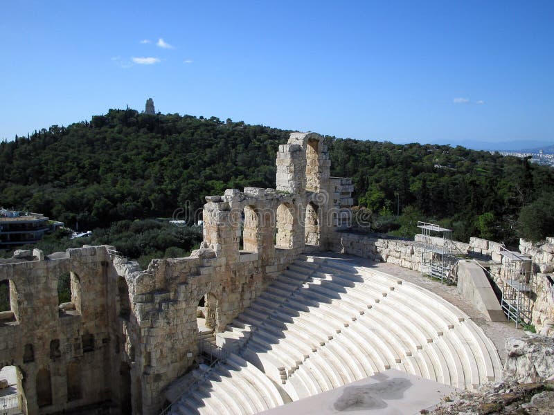 Amphitheater in Athens stock photo. Image of ancient - 102056192