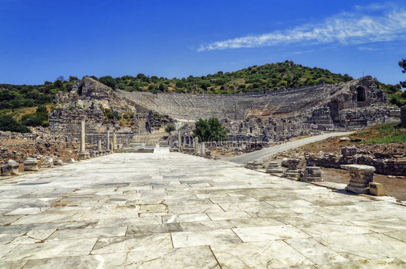 Amphitheater Coliseum in Ephesus Efes Turkey, Asia Stock Photo - Image ... Amphitheater Coliseum in Ephesus Efes Turkey, Asia Stock Photo - Image ...