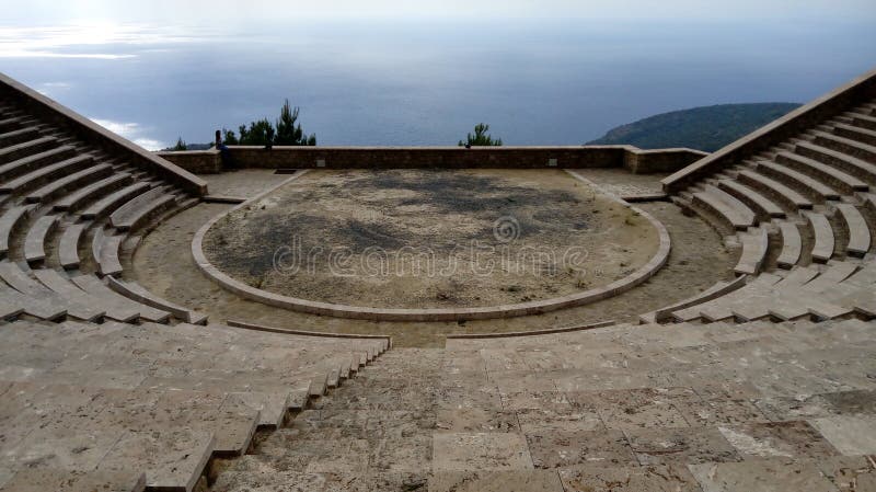 Amphitheater in Front of the Water during Daytime Stock Photo - Image ...