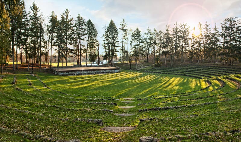 Amphitheater stock image. Image of perfomances, arts - 40018015