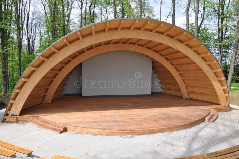 Amphitheater in the park stock photo. Image of architecture - 40172250