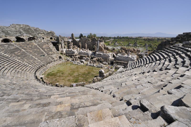 Side Amphitheater stock photo. Image of architecture, arts - 9232848