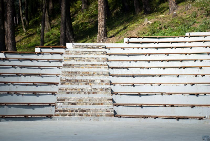 Amphitheater Stairs and Seats Stock Image - Image of resting, design ...
