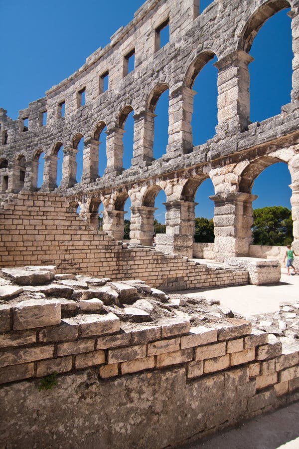 The amphitheatre stock image. Image of historical, antiquities - 22746129