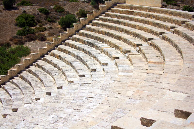 Amphitheatre Built of Sandstone Stock Image - Image of construction ...