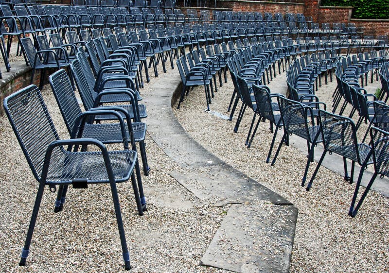 Amphitheatre with chairs stock photo. Image of amphitheater - 13297378