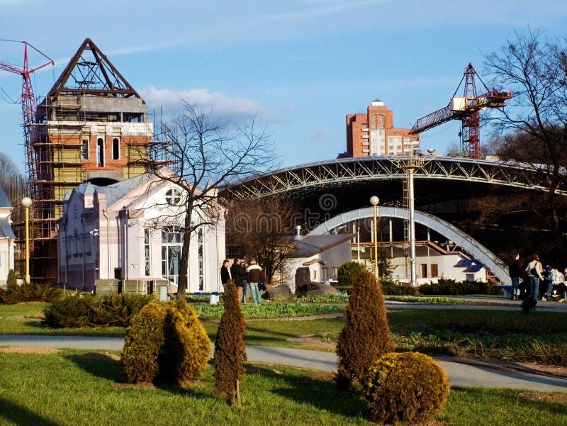Amphitheatre Roof -15-04-2007 Stock Photo - Image of building, light ...