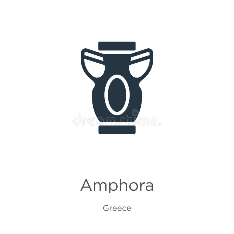 Amphora Icon Vector. Trendy Flat Amphora Icon from Greece Collection ...