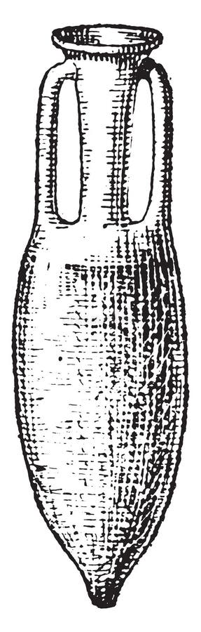 Amphora, vintage engraving stock vector. Illustration of drawing ...
