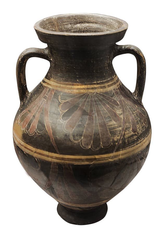 Amphore Du Grec Ancien Avec Le Modèle Ethnique Photo stock - Image du ...