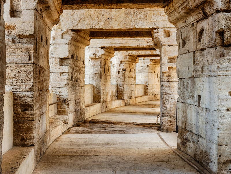 Ampitheatre Stone Concourse Stock Image - Image of passage, historic ...