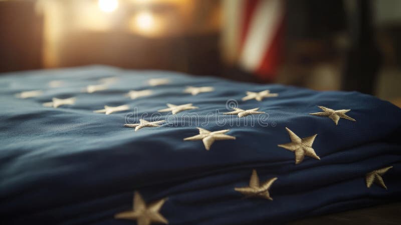 Ample Space for Custom Armistice Day Messaging Around a Folded Flag ...