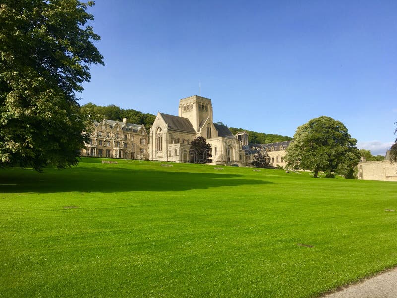 Ampleforth Abbey in Summer stock photo. Image of religion - 110290512