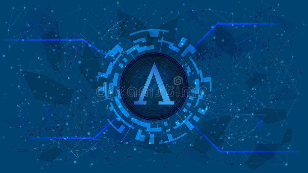 Ampleforth AMPL Token Symbol of the DeFi Project in a Digital Circle ...