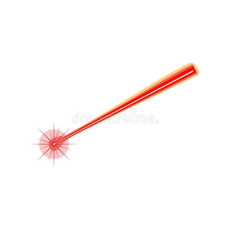 Amplification Laser Beam Cartoon Vector Illustration Stock Illustration ...