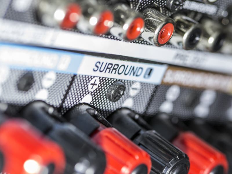 Amplifier connectors stock photo. Image of electronic - 106769500