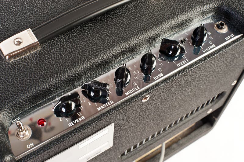 Amplifier control panel stock photo. Image of button - 19506336