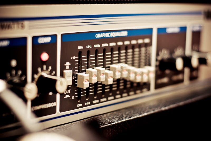 Amplifier equipment stock image. Image of power, color - 22260353