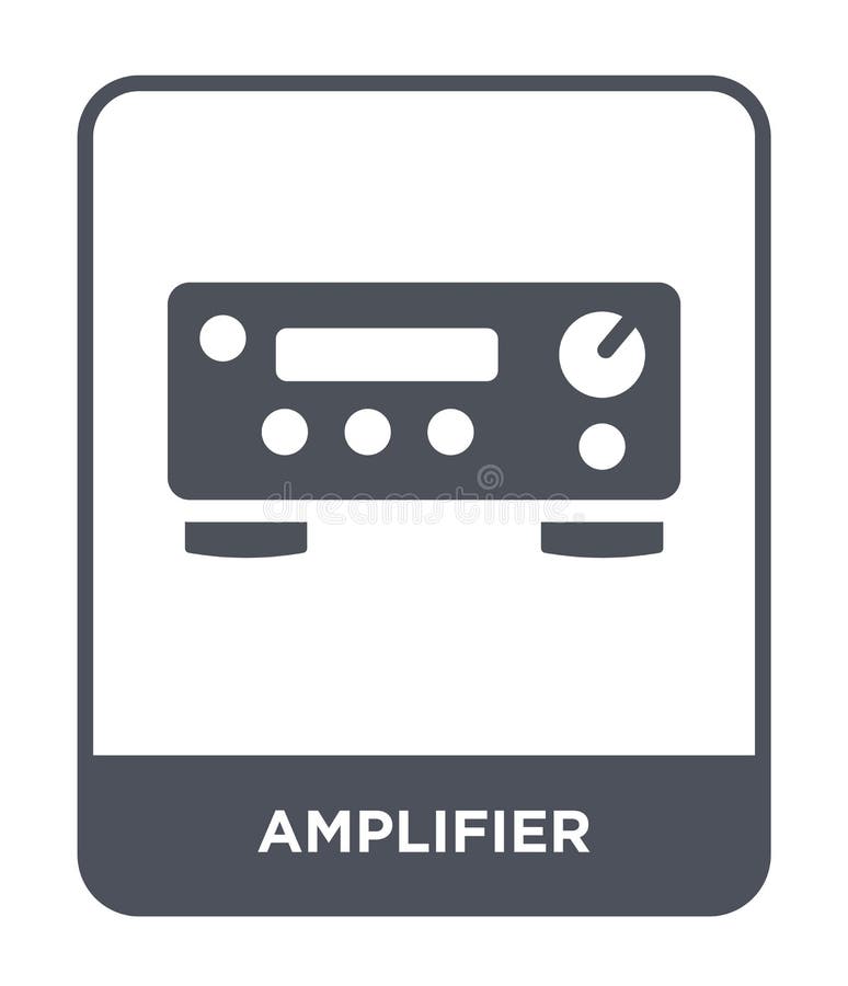 Amplifier Icon in Trendy Design Style. Amplifier Icon Isolated on White ...
