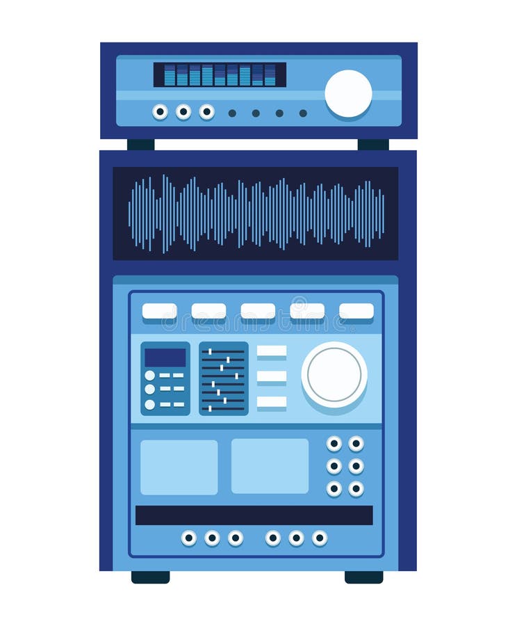 Musical device set of icon stock vector. Illustration of disc - 24396868