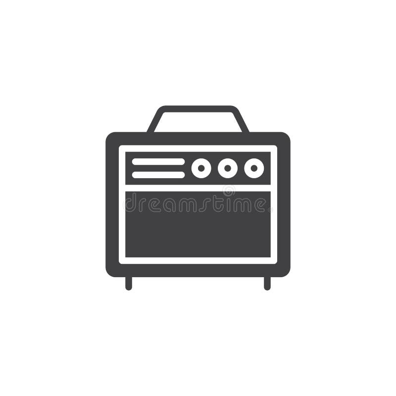 Amplifier vector icon stock vector. Illustration of pixel - 118049234