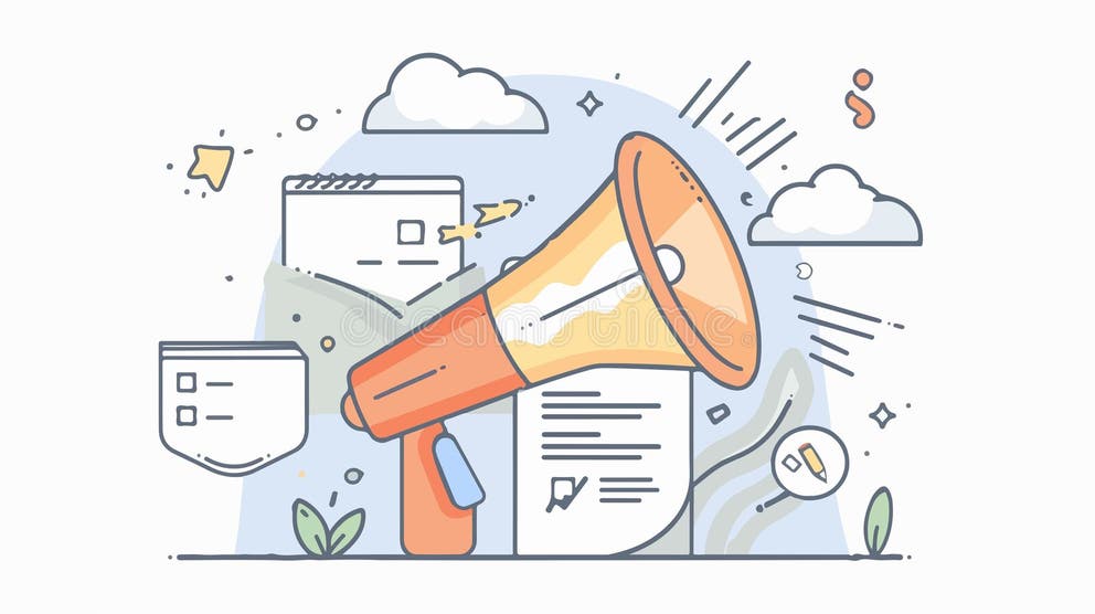 Amplify Your Message with Megaphone Sound Waves Documenting ...