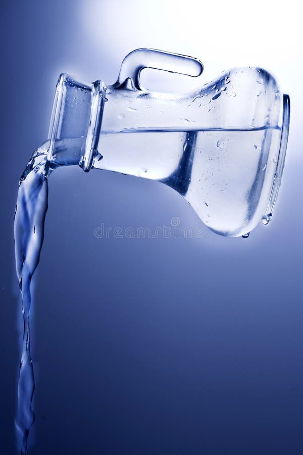 Red Ampoule on Water Drops Background Stock Photo - Image of ampoule ...